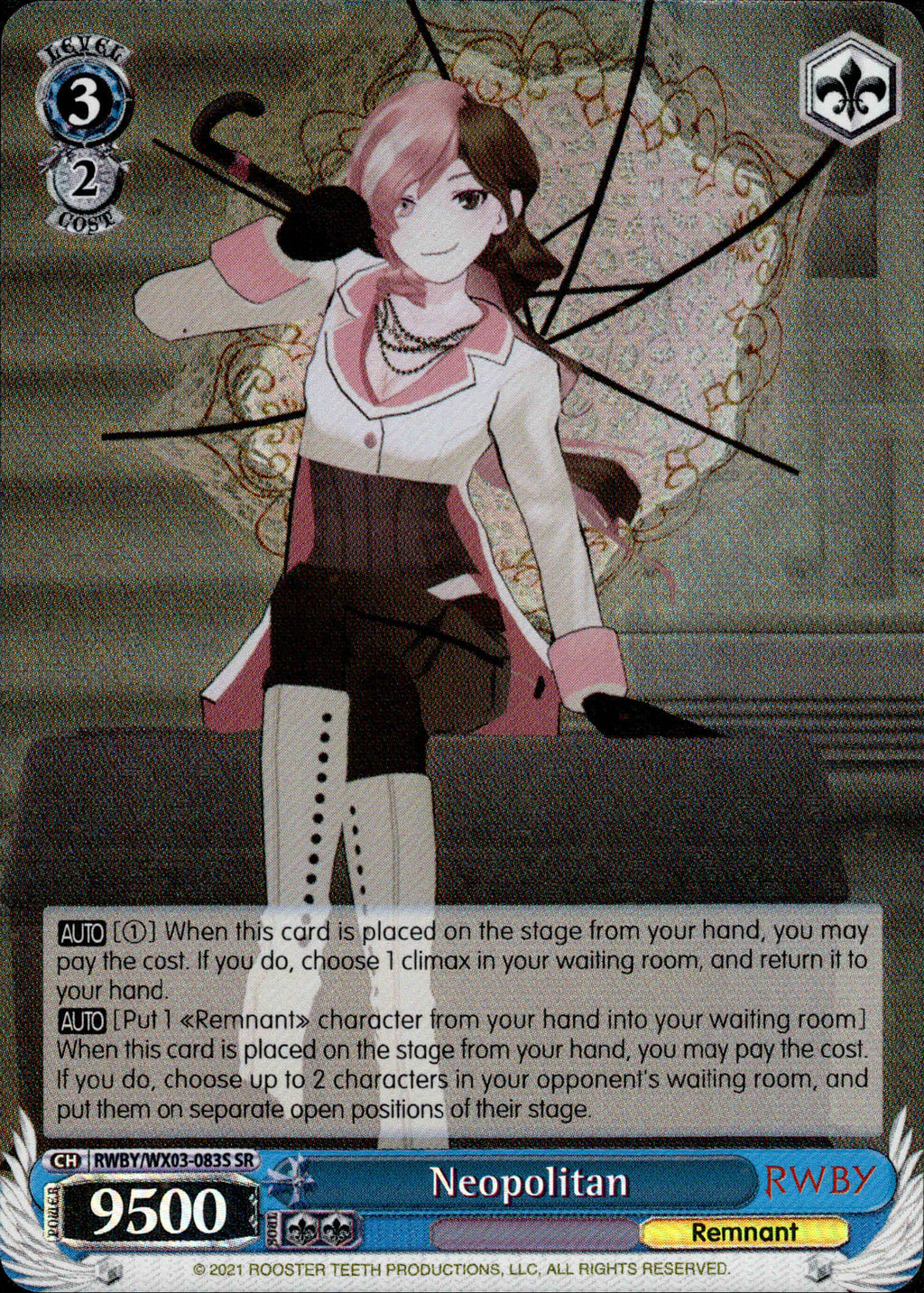 Neopolitan - RWBY/WX03-083S - RWBY – Card Cavern Trading Cards, LLC