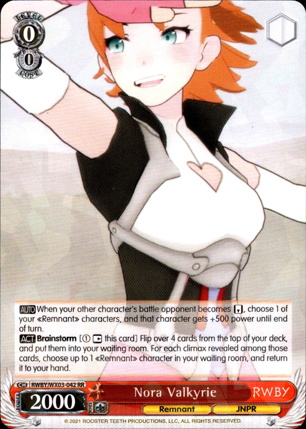 Nora Valkyrie - RWBY/WX03-042R - RWBY – Card Cavern Trading Cards, LLC