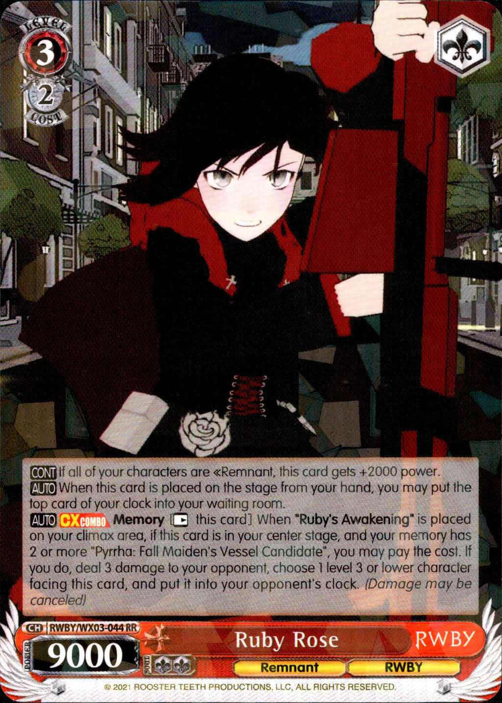 Ruby Rose - RWBY/WX03-044R - RWBY – Card Cavern Trading Cards, LLC