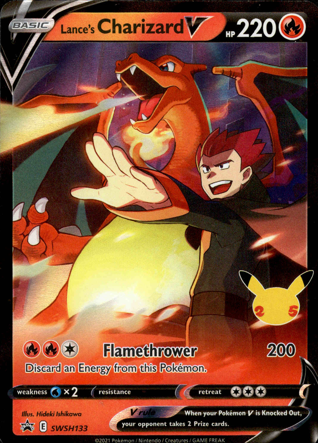 Lance's Charizard V - SWSH133 - Sword & Shield Promo – Card Cavern ...
