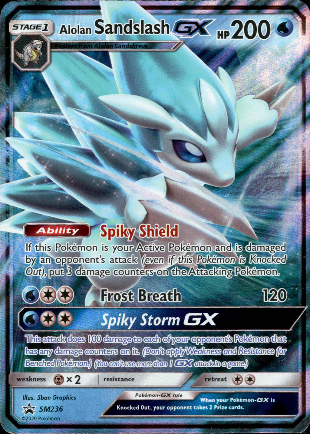 Alolan Sandslash GX - SM236 - Promo – Card Cavern Trading Cards, LLC