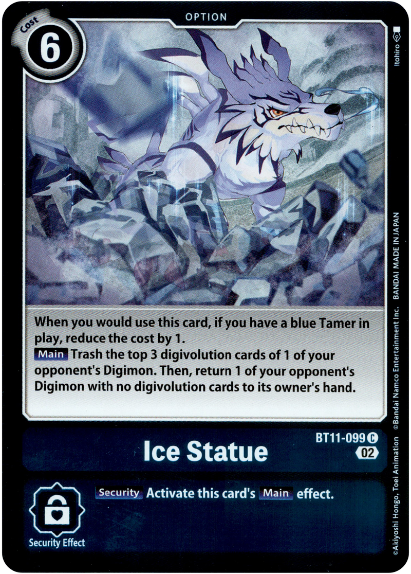 Ice Statue - BT11-099 C - Dimensional Phase - Foil – Card Cavern Trading Cards, LLC