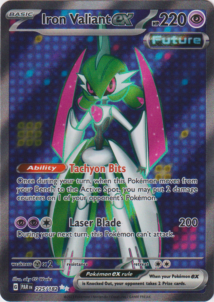 Iron Valiant ex - 225/182 - Paradox Rift - Holo – Card Cavern Trading ...