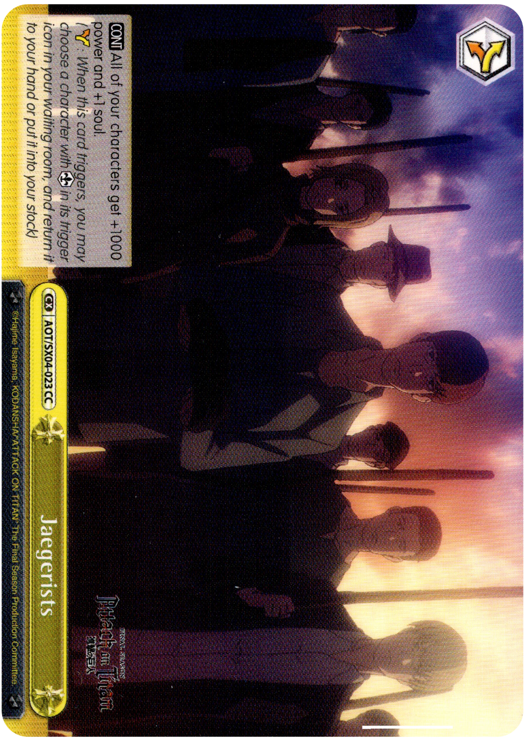 Jaegerists - AOT/SX04-023 CC – Card Cavern Trading Cards, LLC