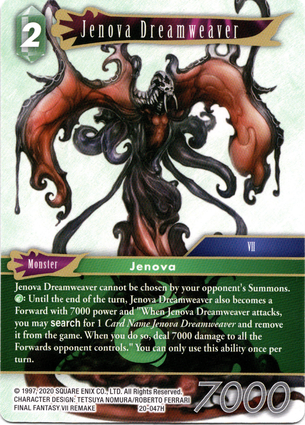 Jenova Dreamweaver - 20-047H - Dawn of Heroes – Card Cavern Trading ...