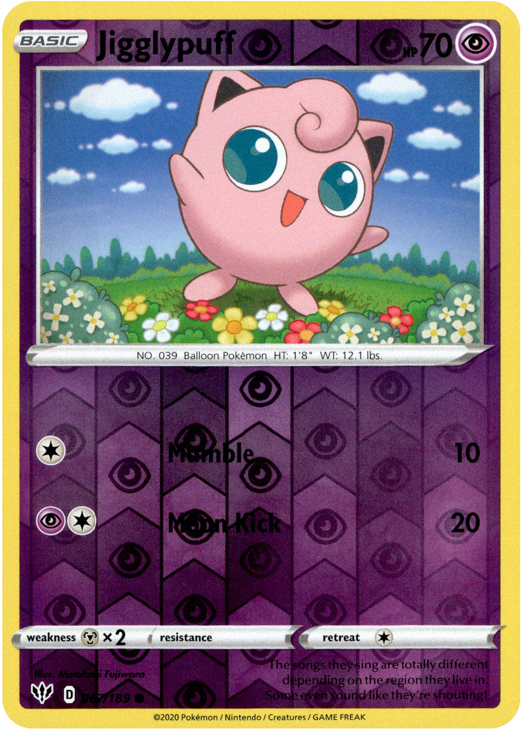 Pokemon Jigglypuff Card