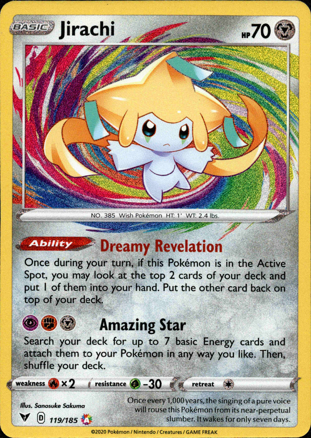 Jirachi - 119/185 - Vivid Voltage - Holo – Card Cavern Trading Cards, LLC