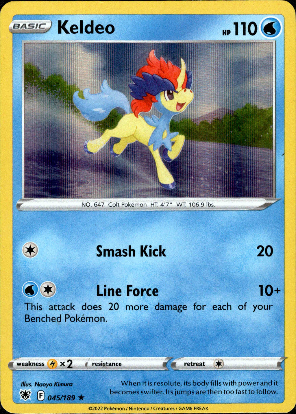 Keldeo - 045/189 - Astral Radiance - Holo – Card Cavern Trading Cards, LLC