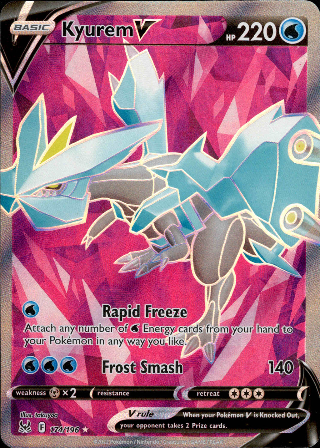 Kyurem V Full Art - 174/196 - Lost Origin – Card Cavern Trading Cards, LLC