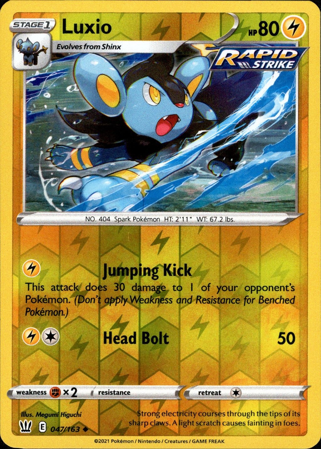 Luxio Pokemon Card