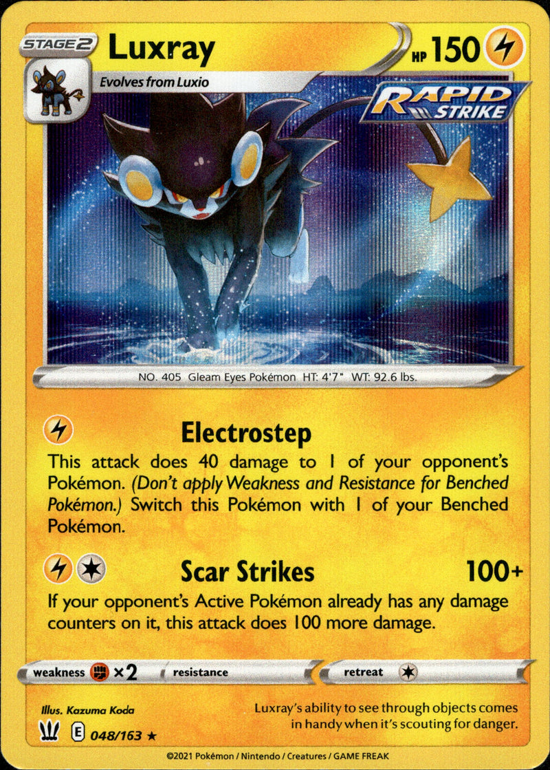 Luxray - 048/163 - Battle Styles - Holo – Card Cavern Trading Cards, LLC