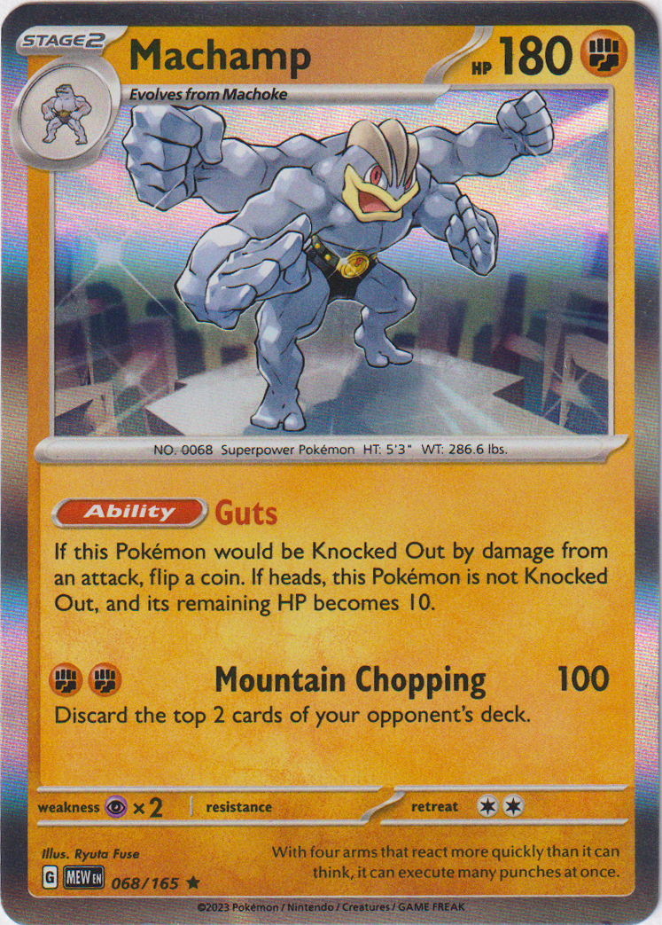 Machamp - 068/165 - Scarlet & Violet 151 - Holo – Card Cavern Trading ...