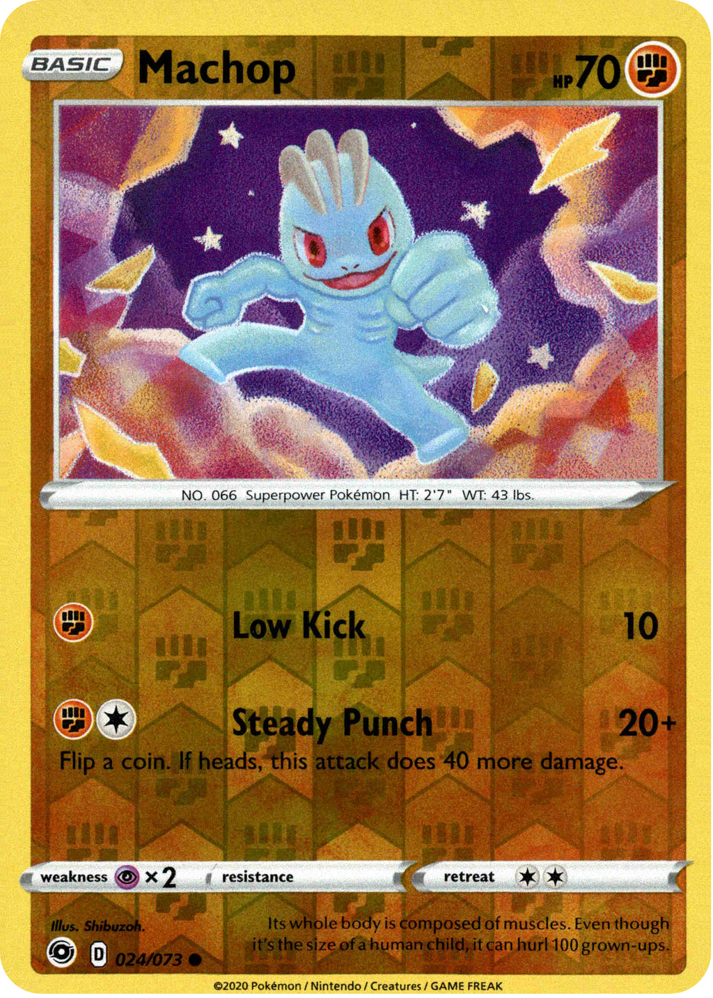 Machop - 24/73 - Champion's Path - Reverse Holo – Card Cavern Trading ...