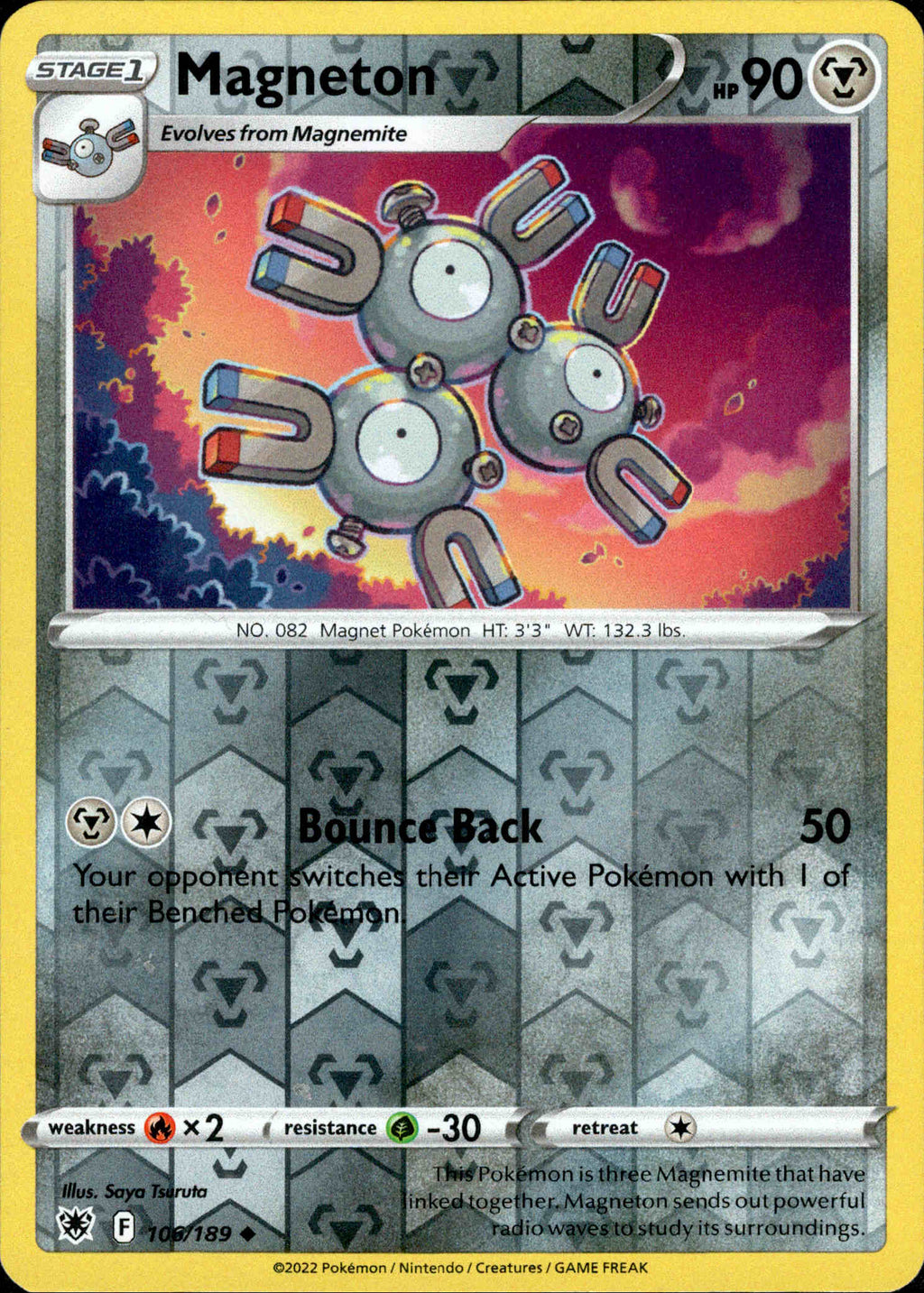 Magneton - 106/189 - Astral Radiance - Reverse Holo – Card Cavern ...