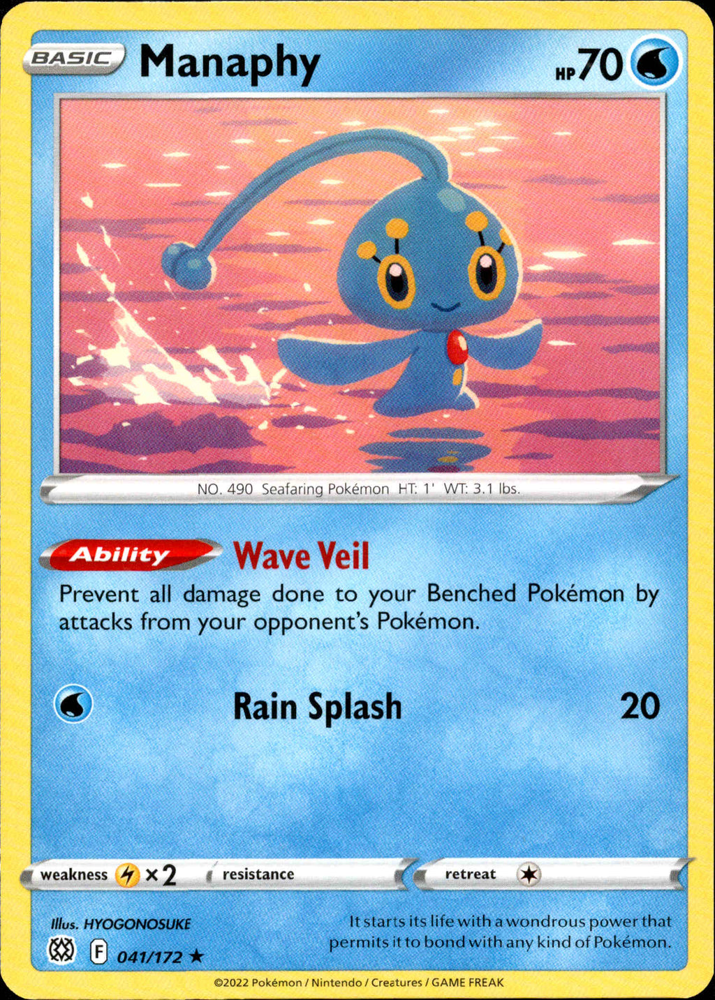 Manaphy - 041/172 - Brilliant Stars – Card Cavern Trading Cards, LLC