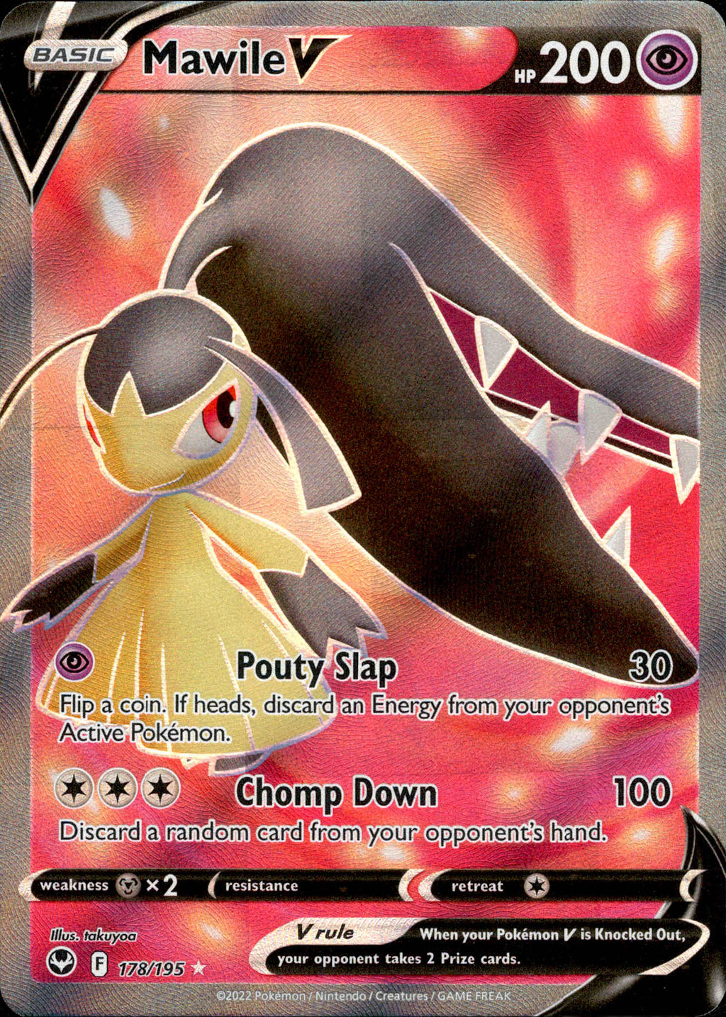 Mawile V Full Art - 178/195 - Silver Tempest – Card Cavern Trading ...