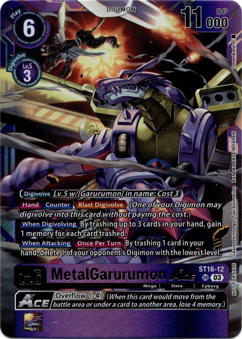 MetalGarurumon Ace Box Topper - ST16-12 - Versus Royal Knight - Foil ...