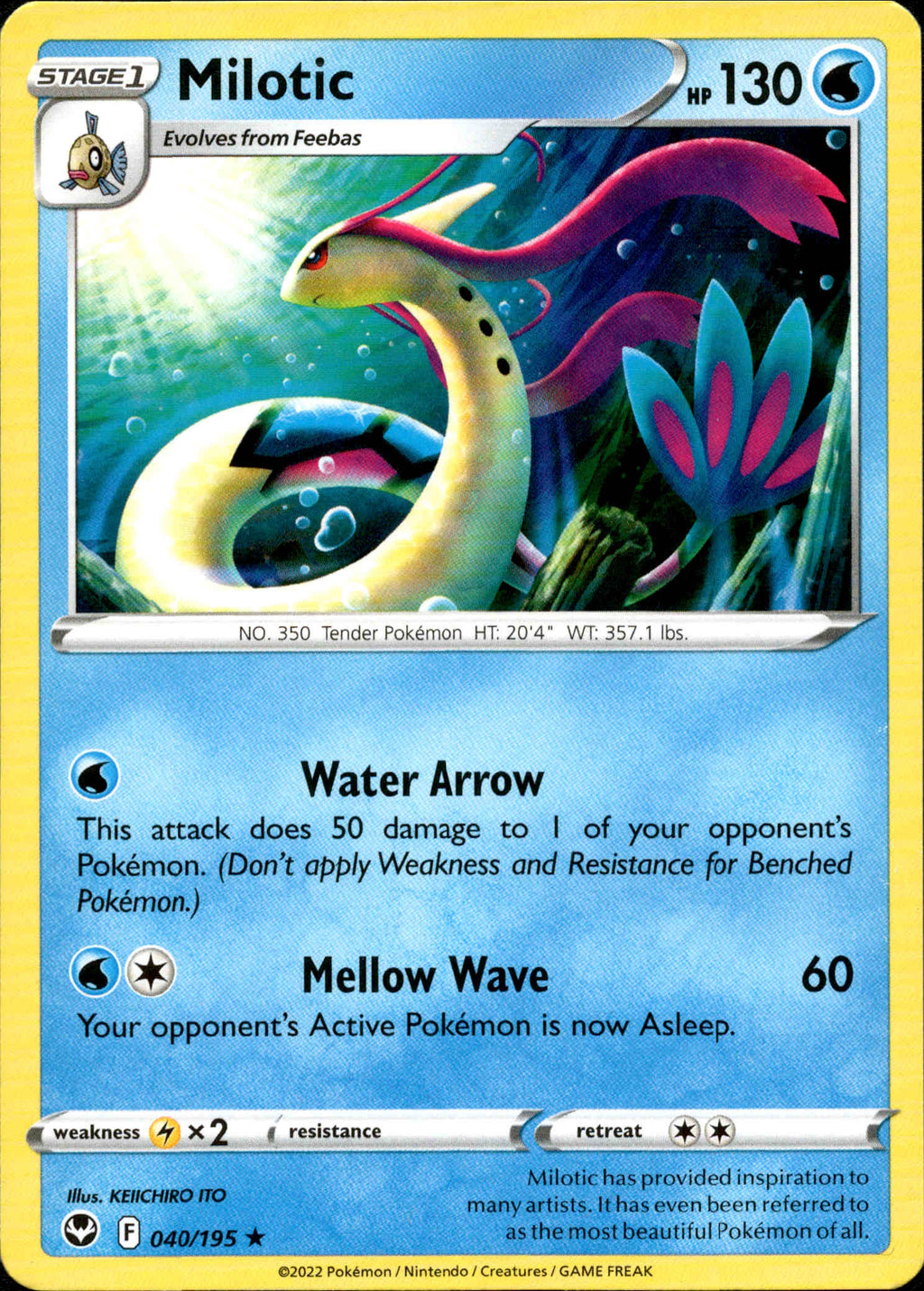 Milotic - 040/195 - Silver Tempest – Card Cavern Trading Cards, LLC