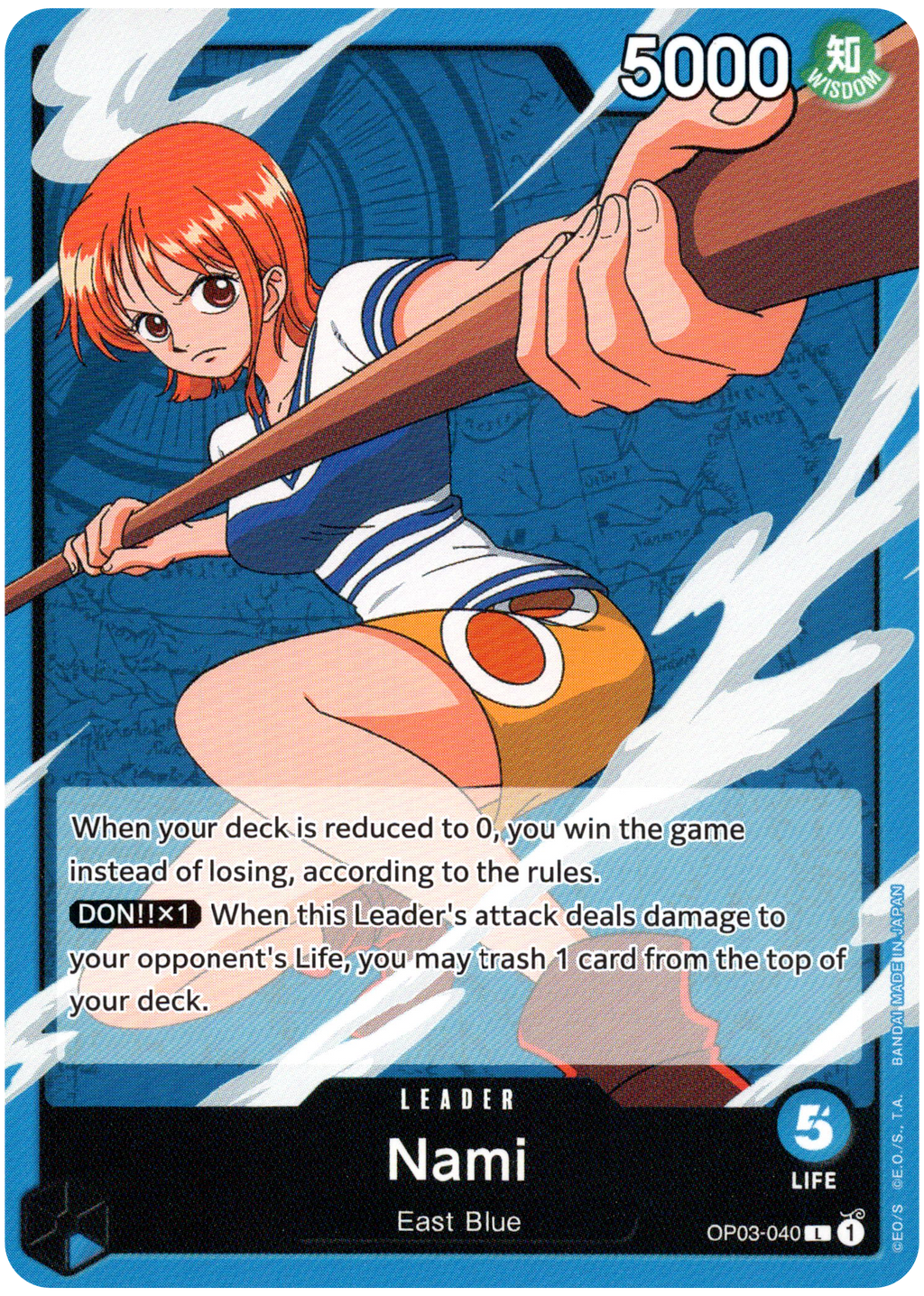Nami - OP03-040 L - Pillars of Strength – Card Cavern Trading Cards, LLC