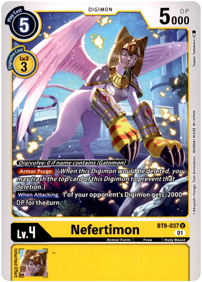 Nefertimon - BT9-037 U - X Record – Card Cavern Trading Cards, LLC
