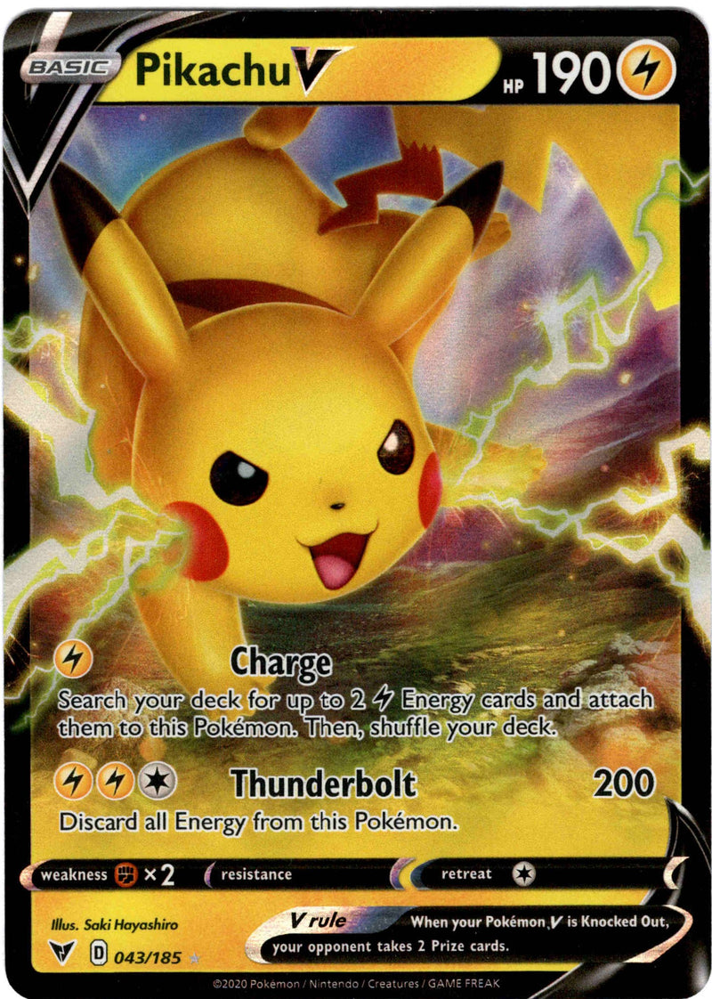 Pikachu V - 043/185 - Vivid Voltage – Card Cavern Trading Cards, LLC