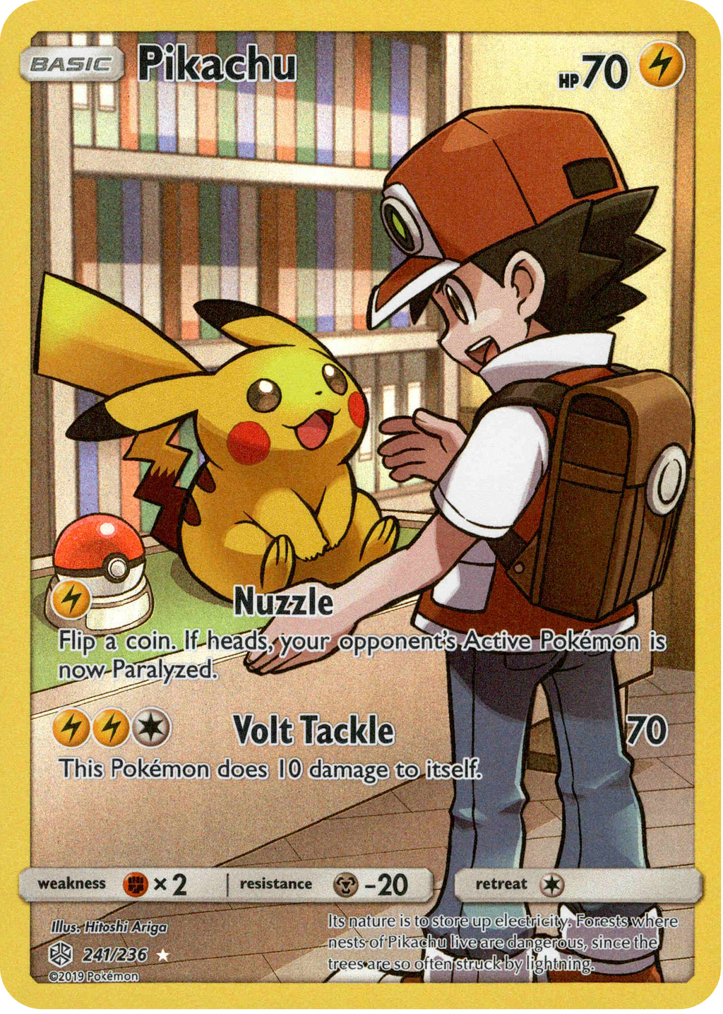 Pikachu (Secret) - 241/236 - Cosmic Eclipse – Card Cavern Trading Cards ...