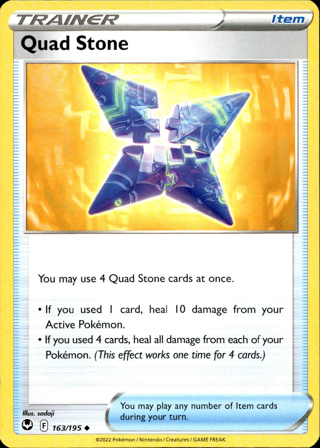 Quad Stone - 163/195 - Silver Tempest – Card Cavern Trading Cards, LLC