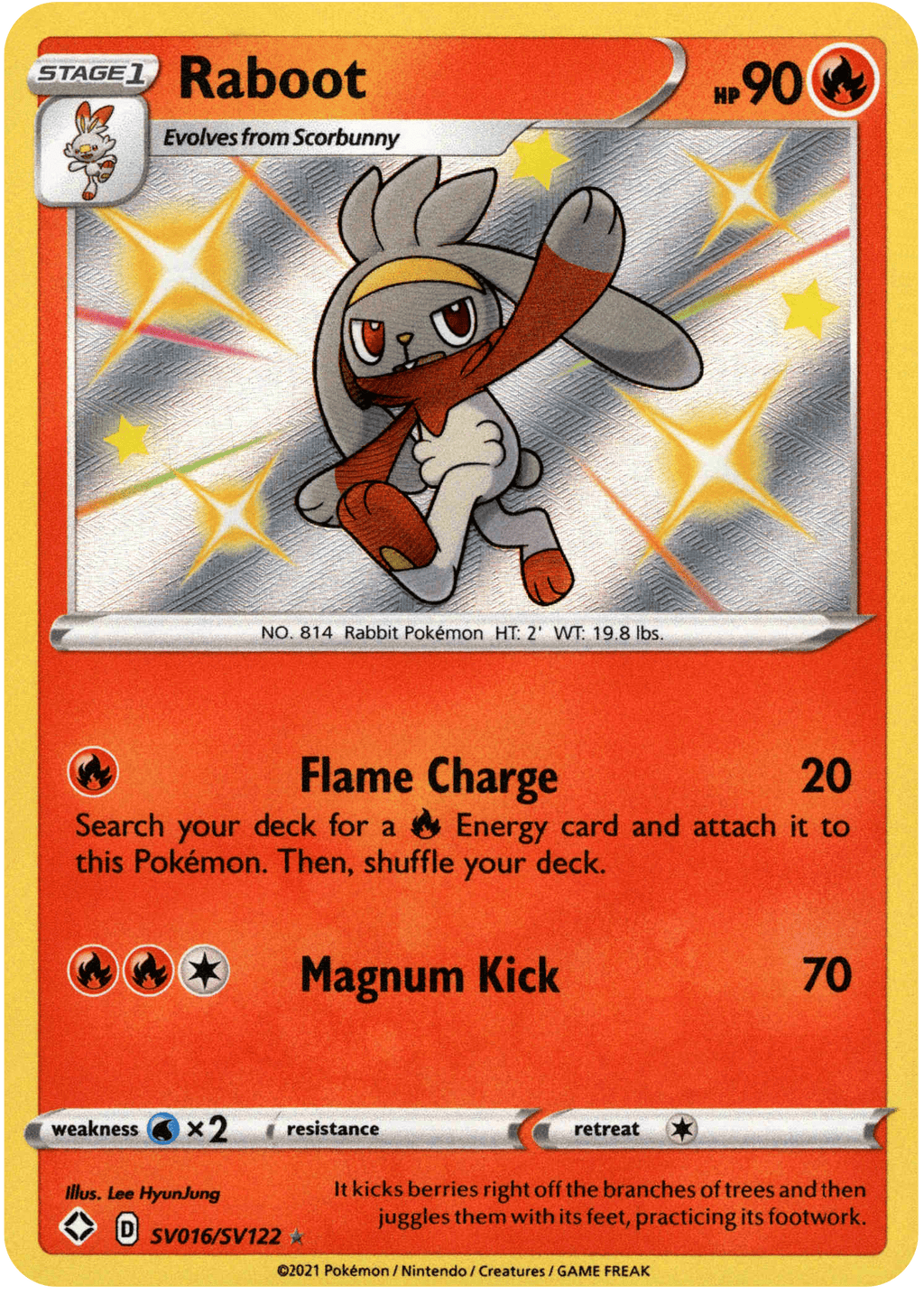 Raboot - SV016/SV122 - Shining Fates - Holo – Card Cavern Trading Cards ...