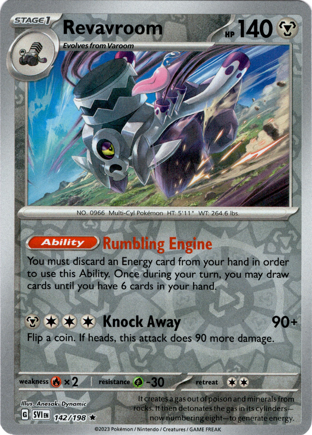 Revavroom - 142/198 - Scarlet & Violet - Reverse Holo – Card Cavern ...