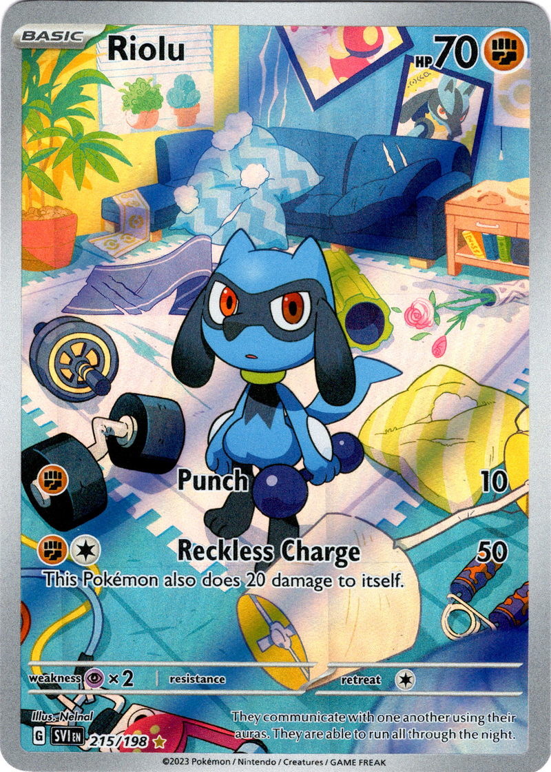 Riolu - 215/198 - Scarlet & Violet - Holo – Card Cavern Trading Cards, LLC