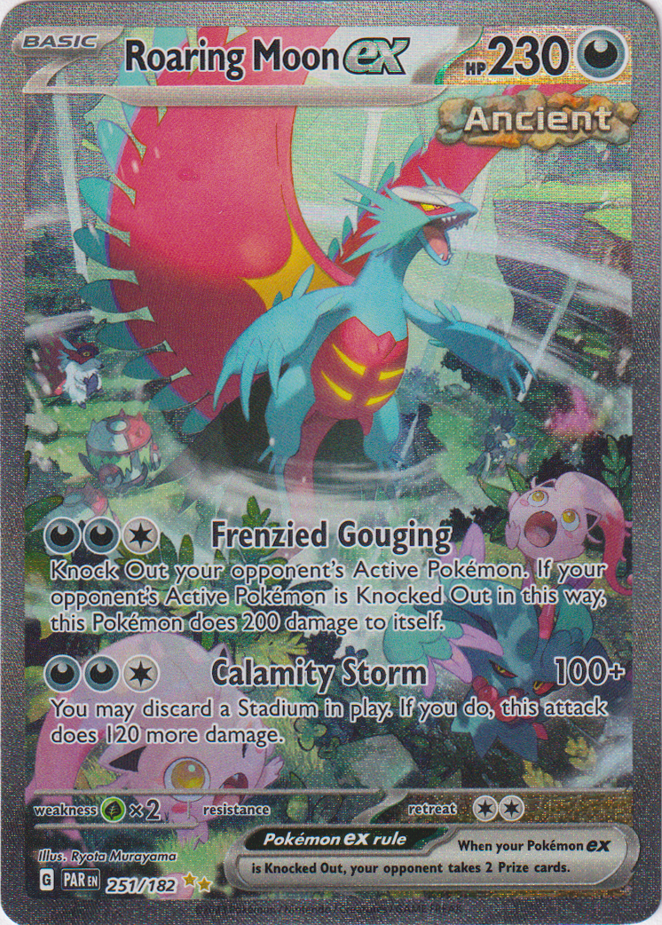 Roaring Moon ex - 251/182 - Paradox Rift - Holo – Card Cavern Trading ...