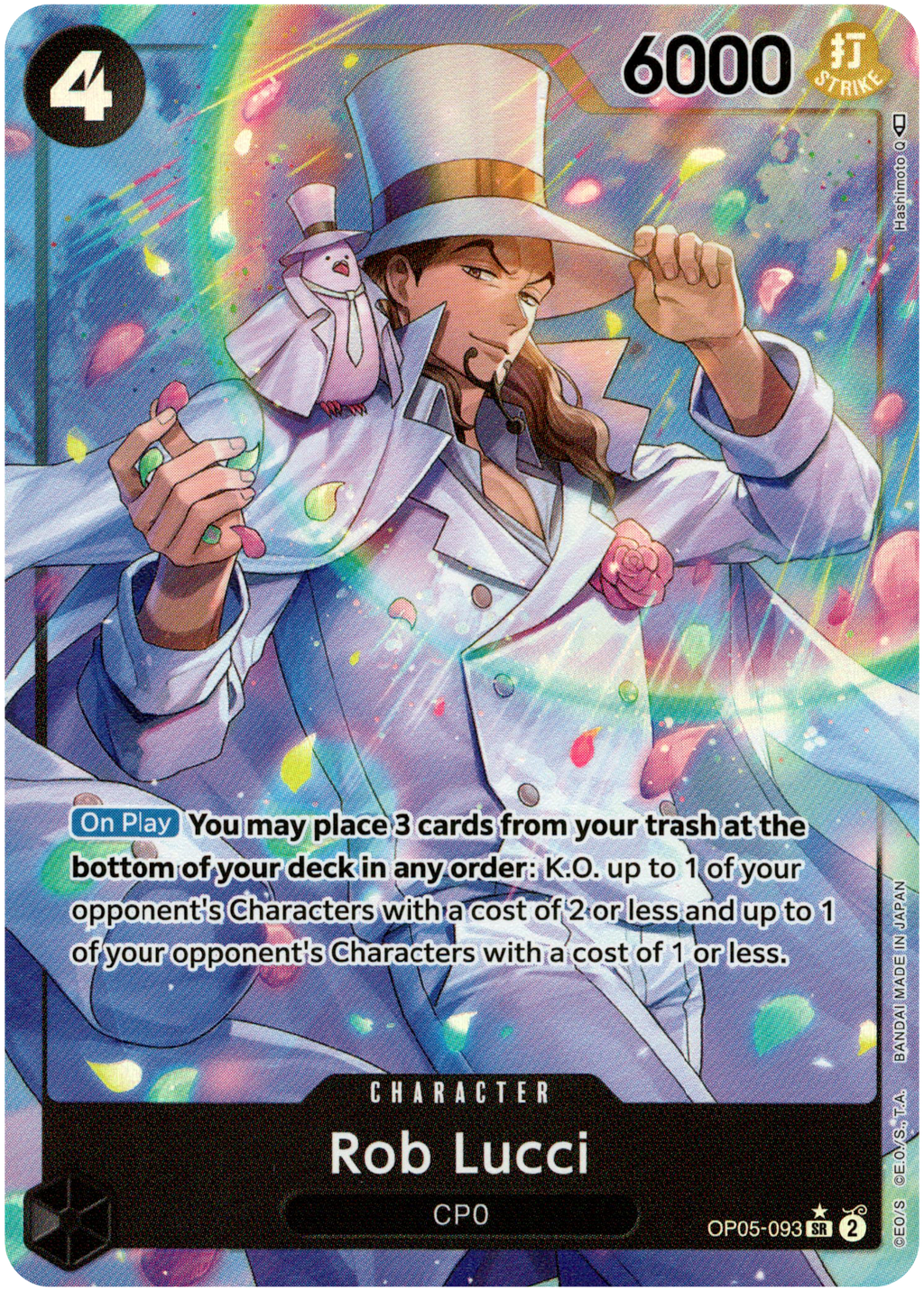 Rob Lucci Alternate Art - OP05-093 - Awakening of the New Era - Foil ...