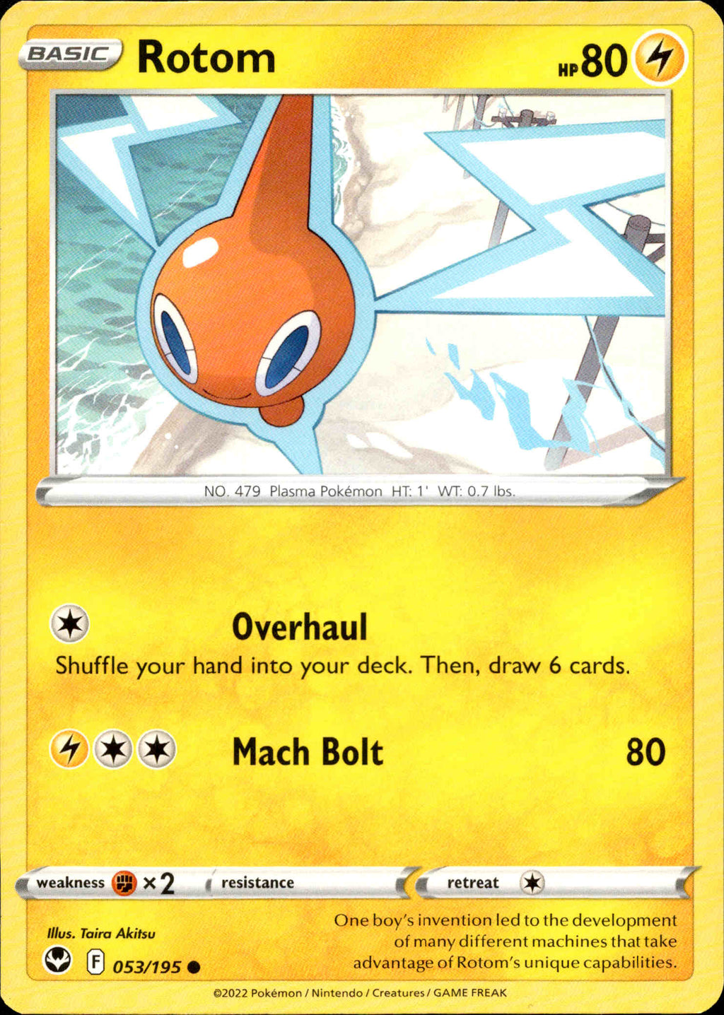 Rotom - 053/195 - Silver Tempest – Card Cavern Trading Cards, LLC