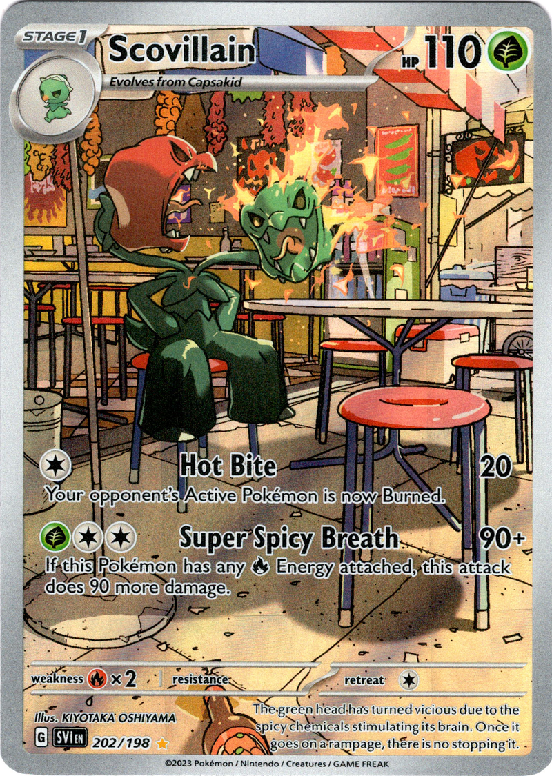 Scovillain - 202/198 - Scarlet & Violet - Holo – Card Cavern Trading ...