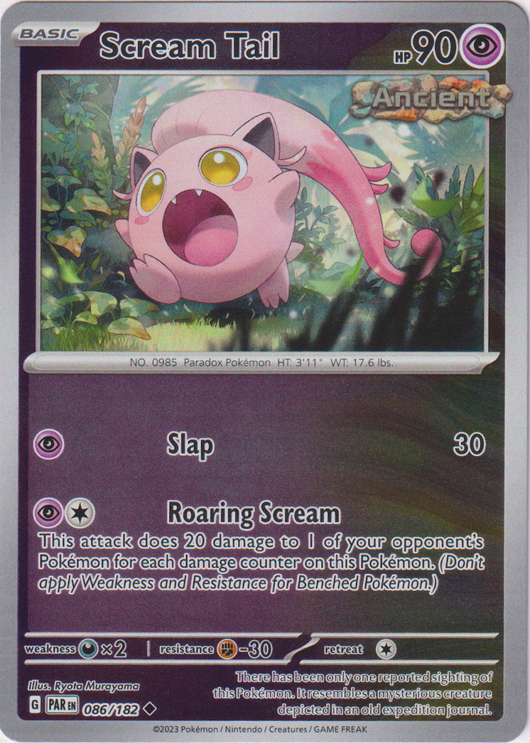 Scream Tail - 086/182 - Paradox Rift - Reverse Holo – Card Cavern ...
