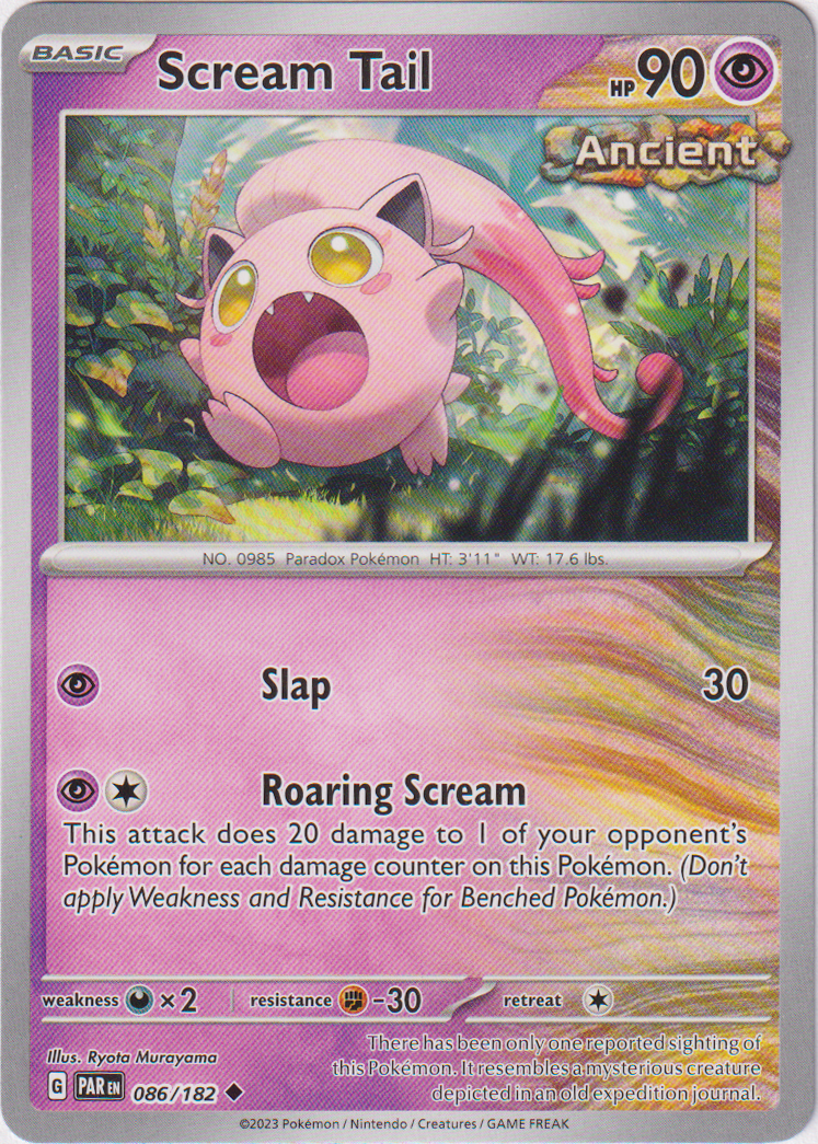 Scream Tail - 086/182 - Paradox Rift – Card Cavern Trading Cards, LLC