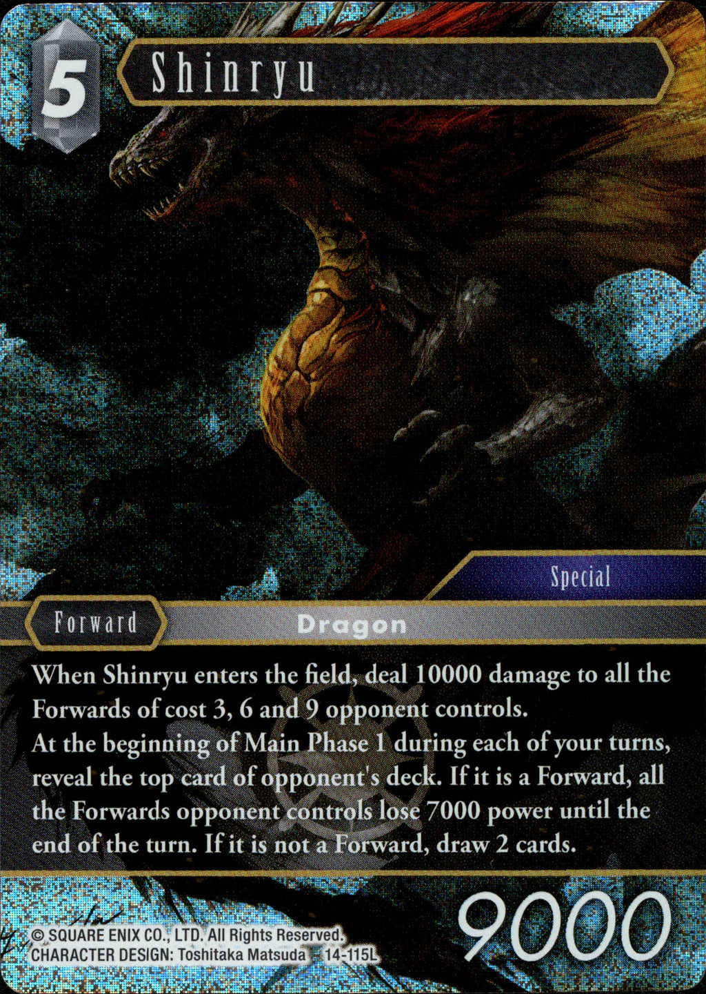 Shinryu - 14-115L - Opus XIV - Foil – Card Cavern Trading Cards, LLC
