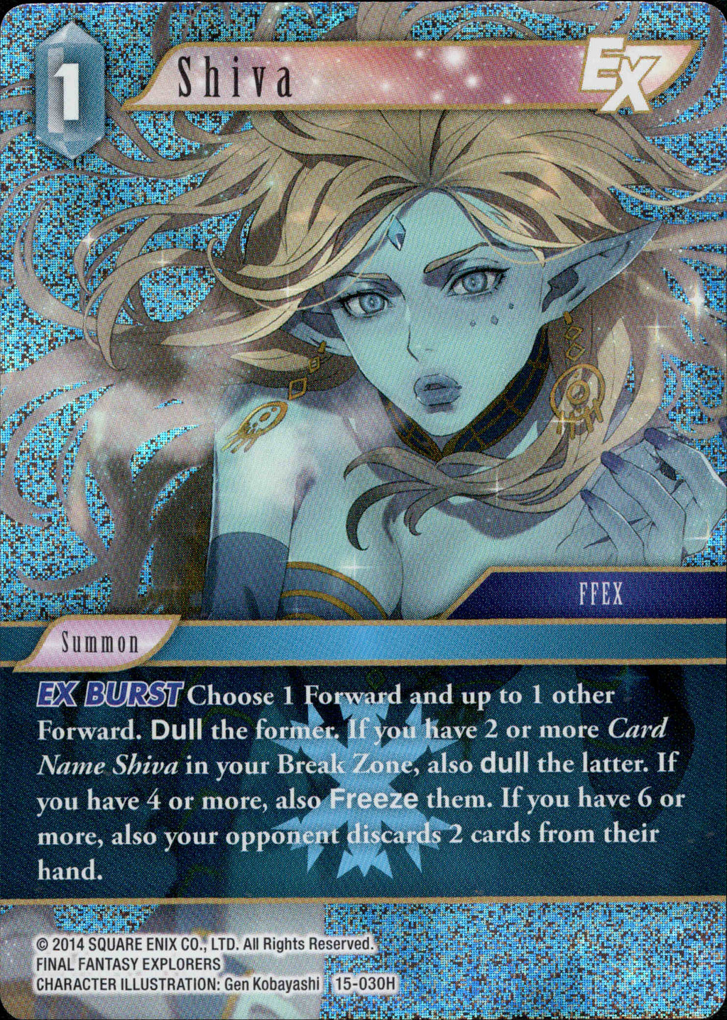 Shiva - 15-030H - Crystal Dominion - Foil – Card Cavern Trading Cards, LLC