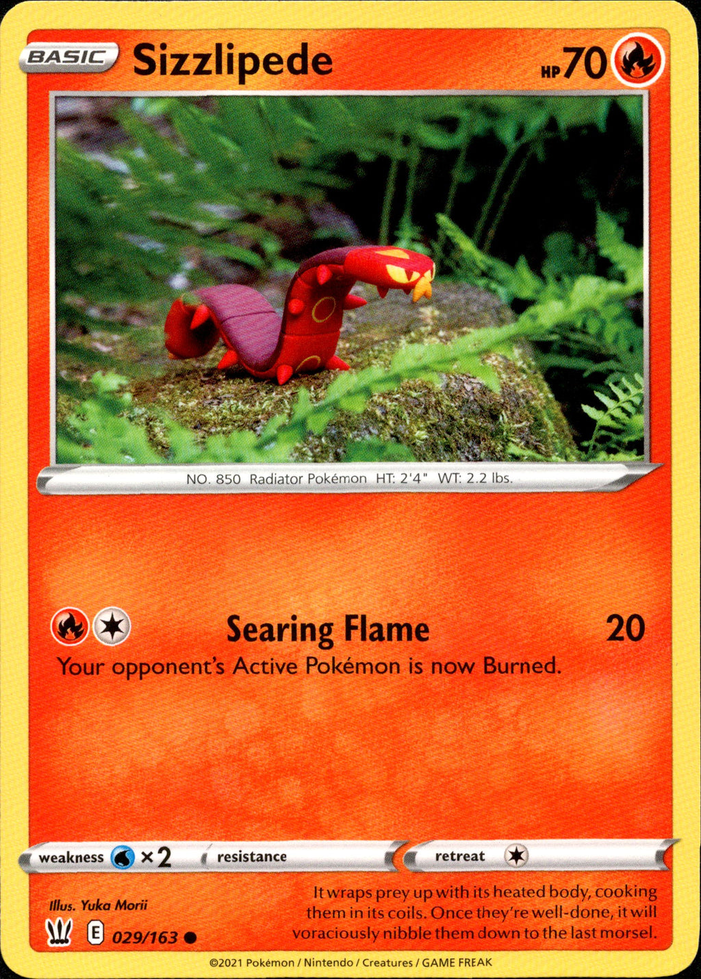 Sizzlipede - 029/163 - Battle Styles – Card Cavern Trading Cards, LLC