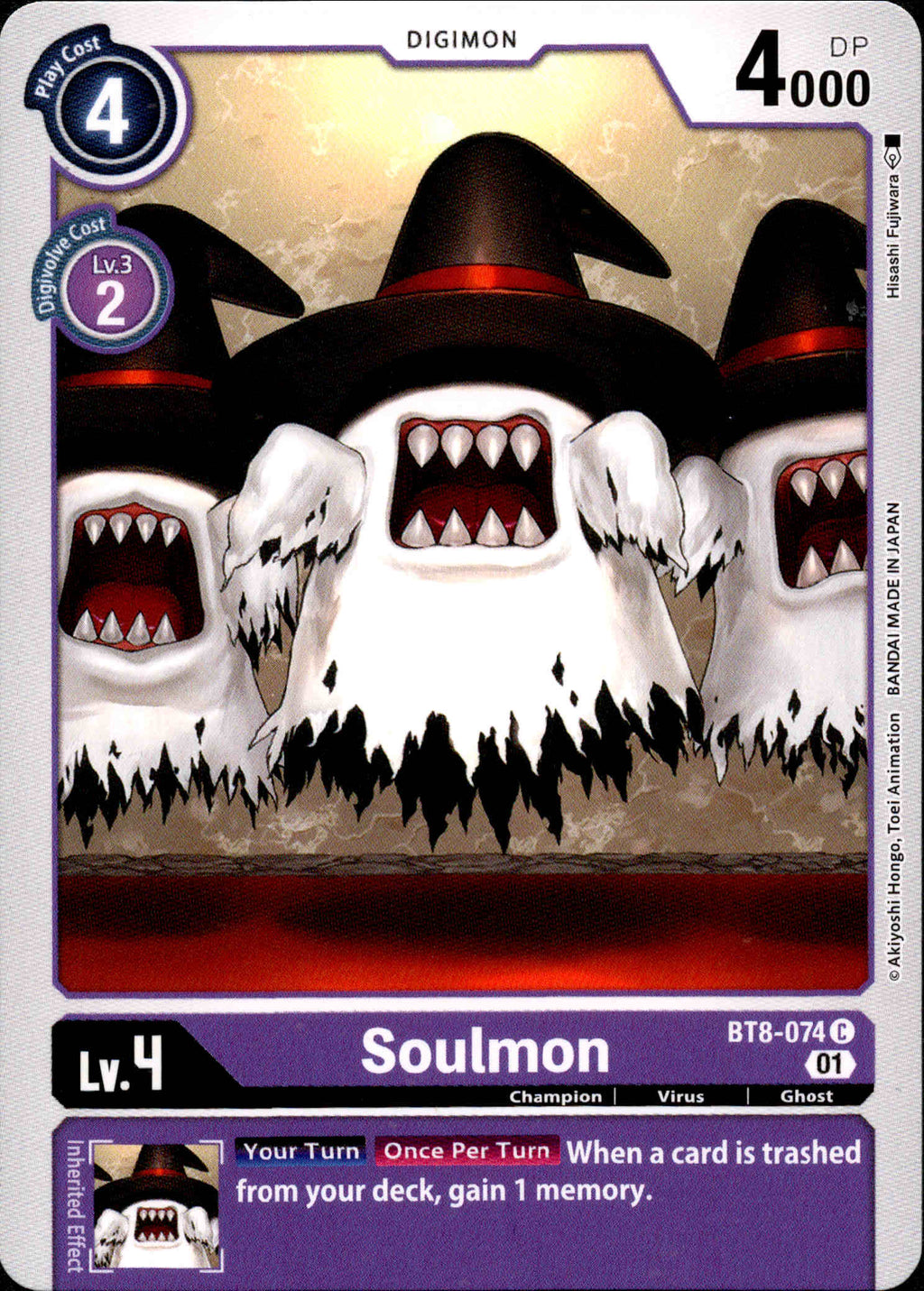 Soulmon - BT8-074 C - New Awakening – Card Cavern Trading Cards, LLC
