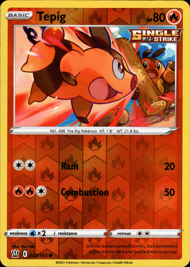 Tepig Pokemon Card