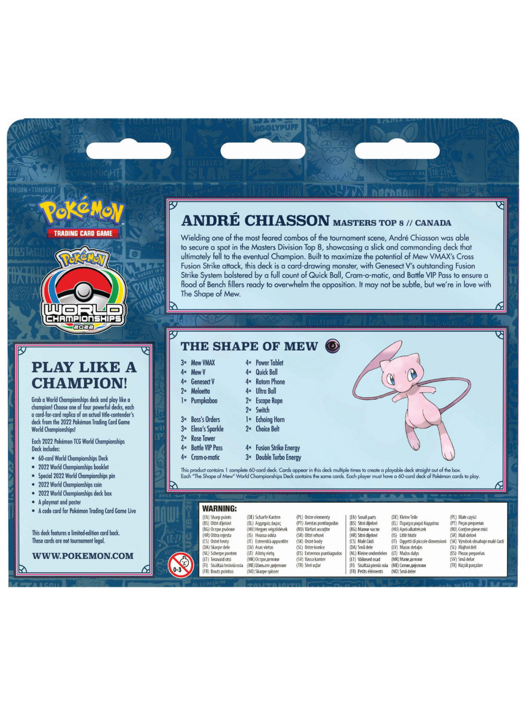 2022 Pokemon TCG World Championships Deck - The Shape of Mew – Card ...