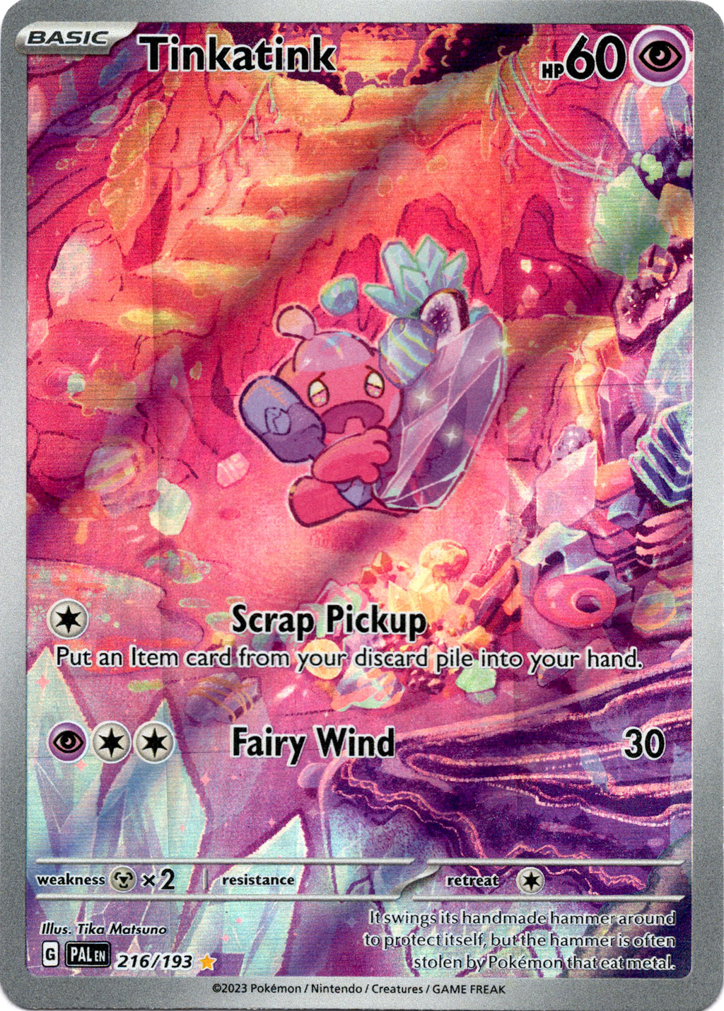 Tinkatink - 216/193 - Paldea Evolved - Holo – Card Cavern Trading Cards ...