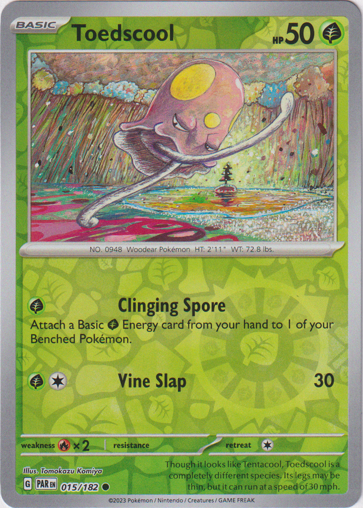 Toedscool - 015/182 - Paradox Rift - Reverse Holo – Card Cavern Trading ...