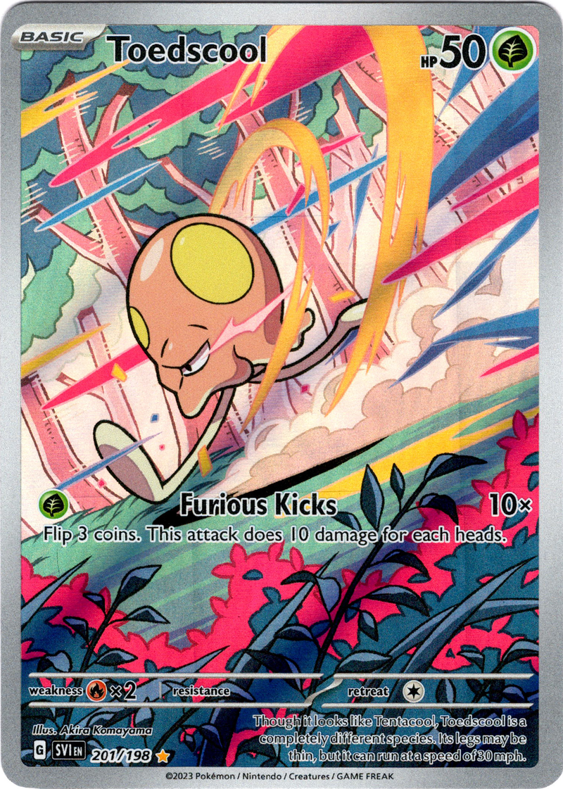 Toedscool - 201/198 - Scarlet & Violet - Holo – Card Cavern Trading ...