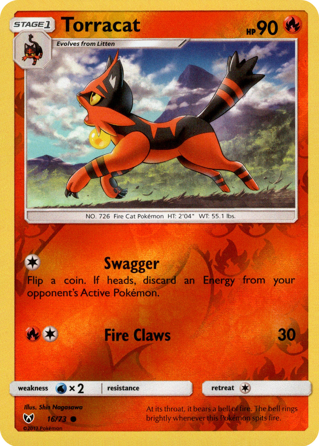 Torracat - 16/73 - Shining Legends - Reverse Holo – Card Cavern Trading ...