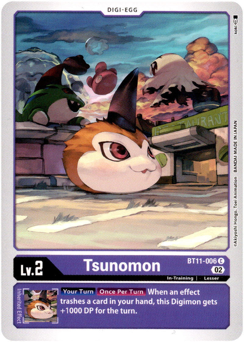 Tsunomon - BT11-006 C - Dimensional Phase – Card Cavern Trading Cards, LLC