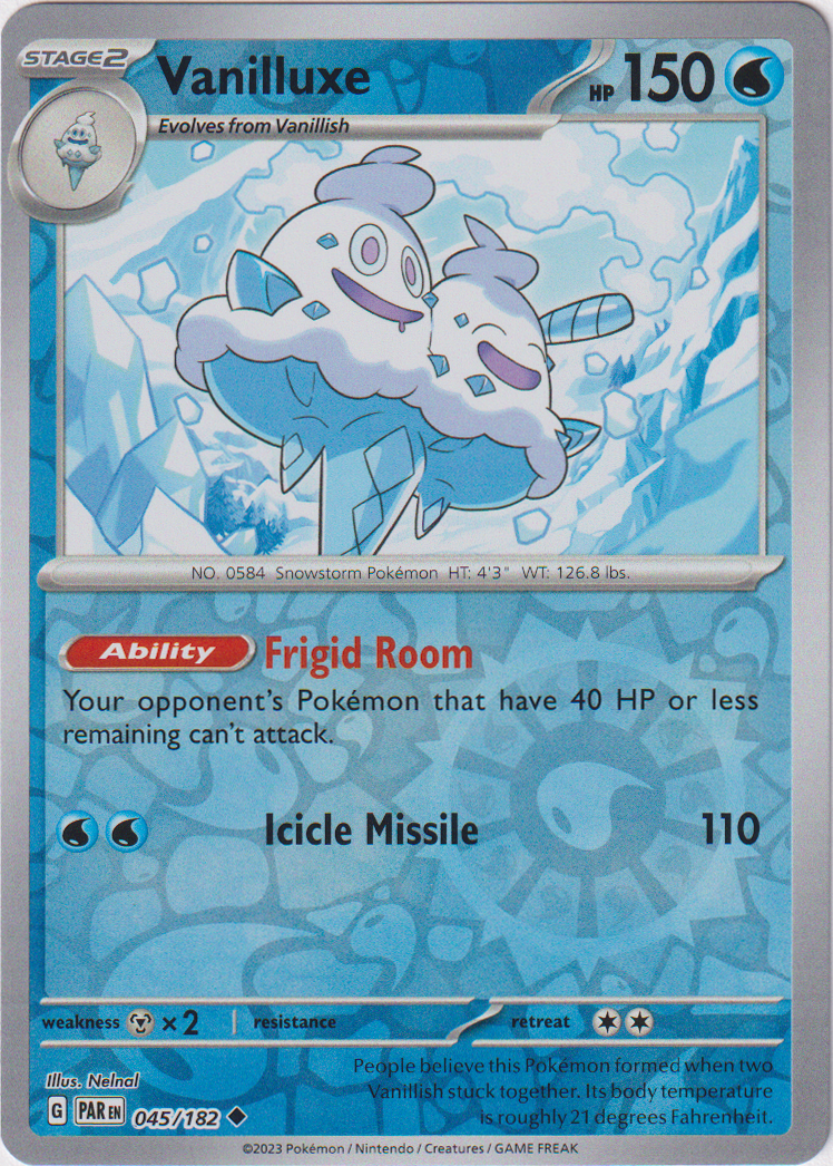 Vanilluxe - 045/182 - Paradox Rift - Reverse Holo – Card Cavern Trading ...