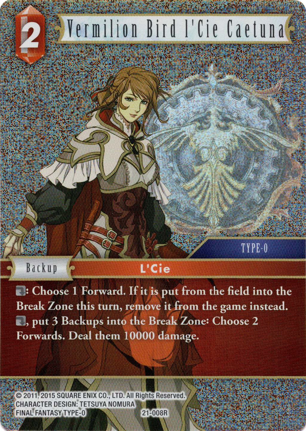 Vermilion Bird l'Cie Caetuna - 21-008R - Beyond Destiny - Foil – Card ...