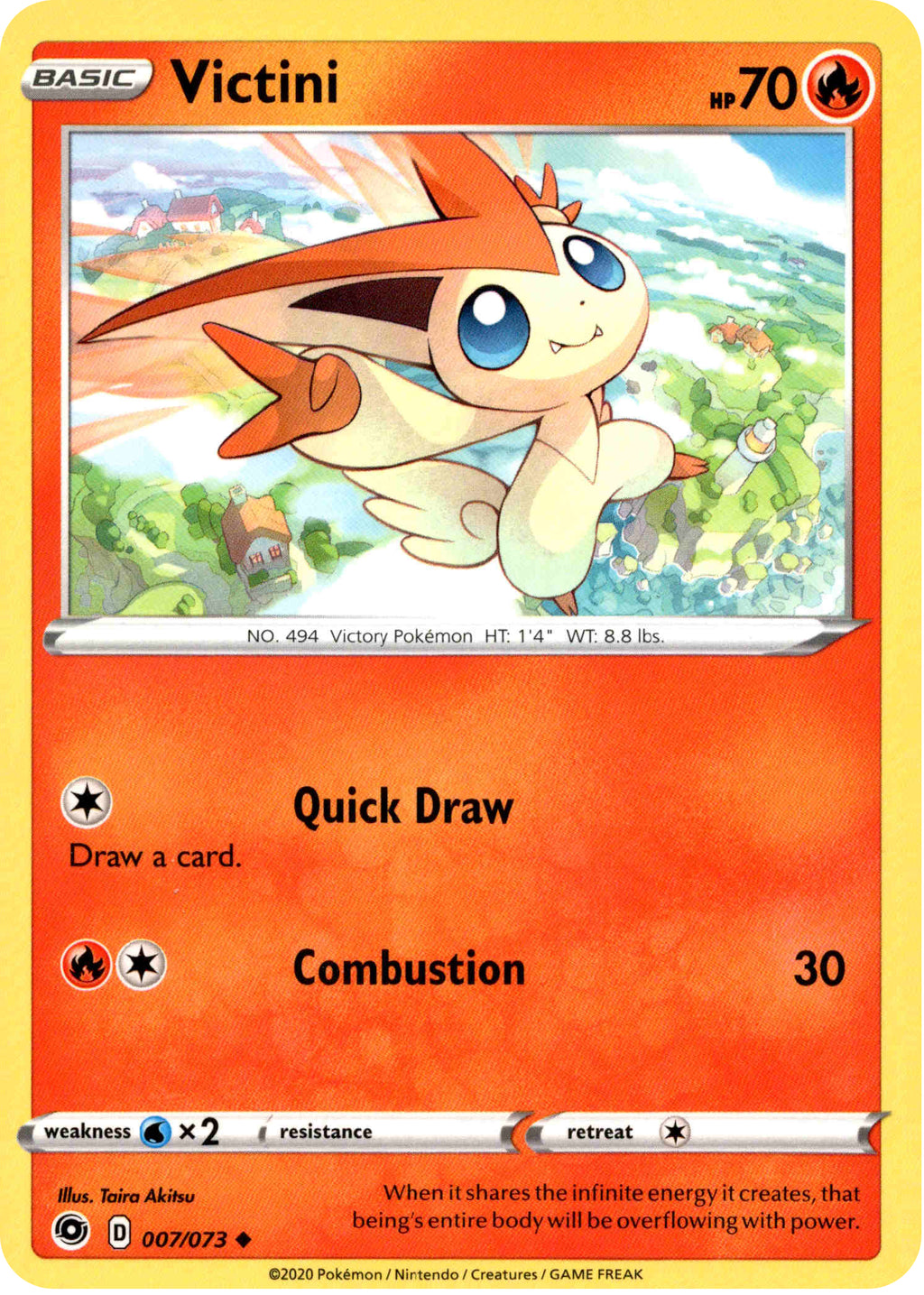 Victini - 7/73 - Champion's Path – Card Cavern Trading Cards, LLC